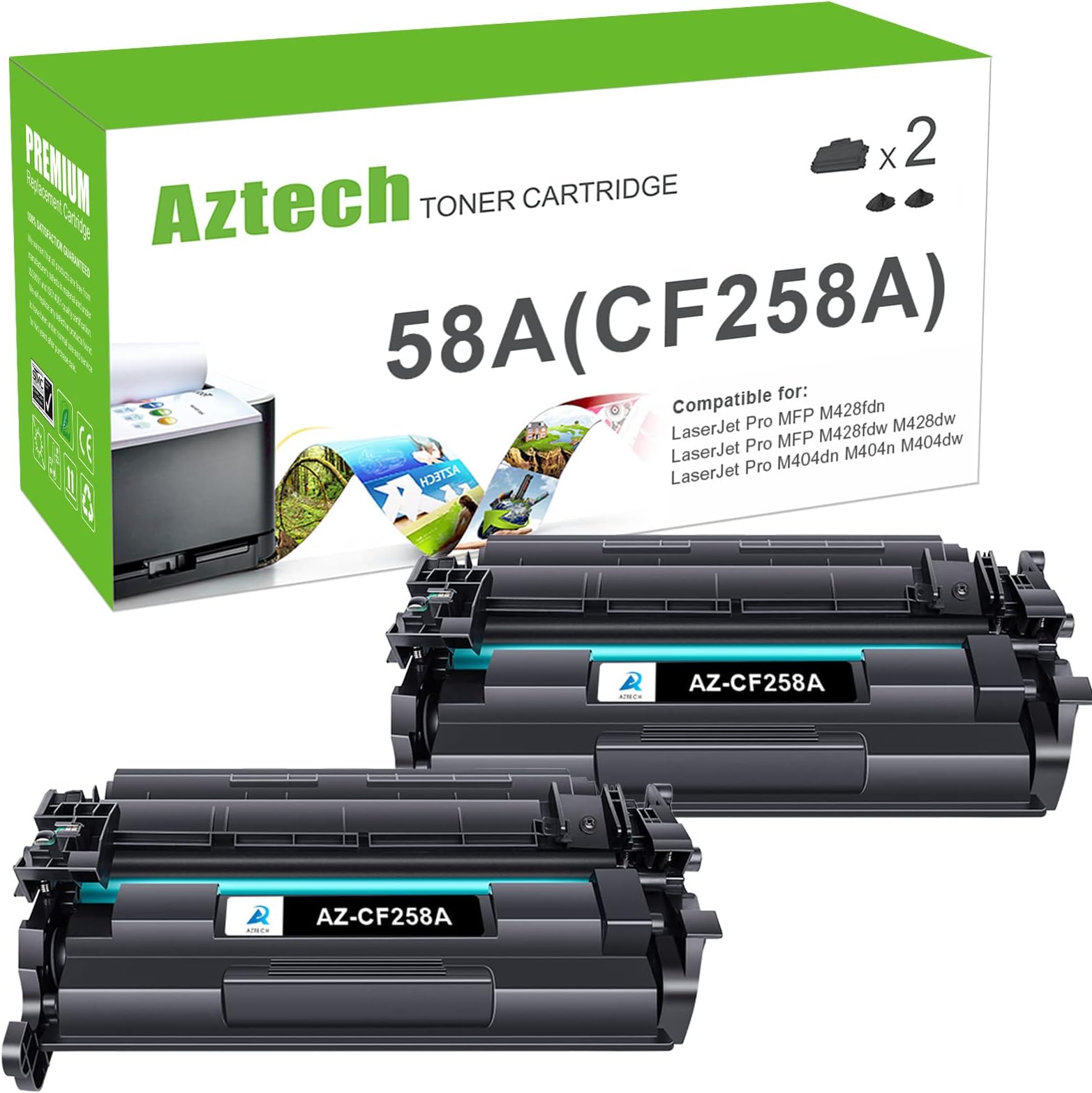 Amazon.com: 58A CF258A Black Toner Cartridge Replacement for HP 58A ...