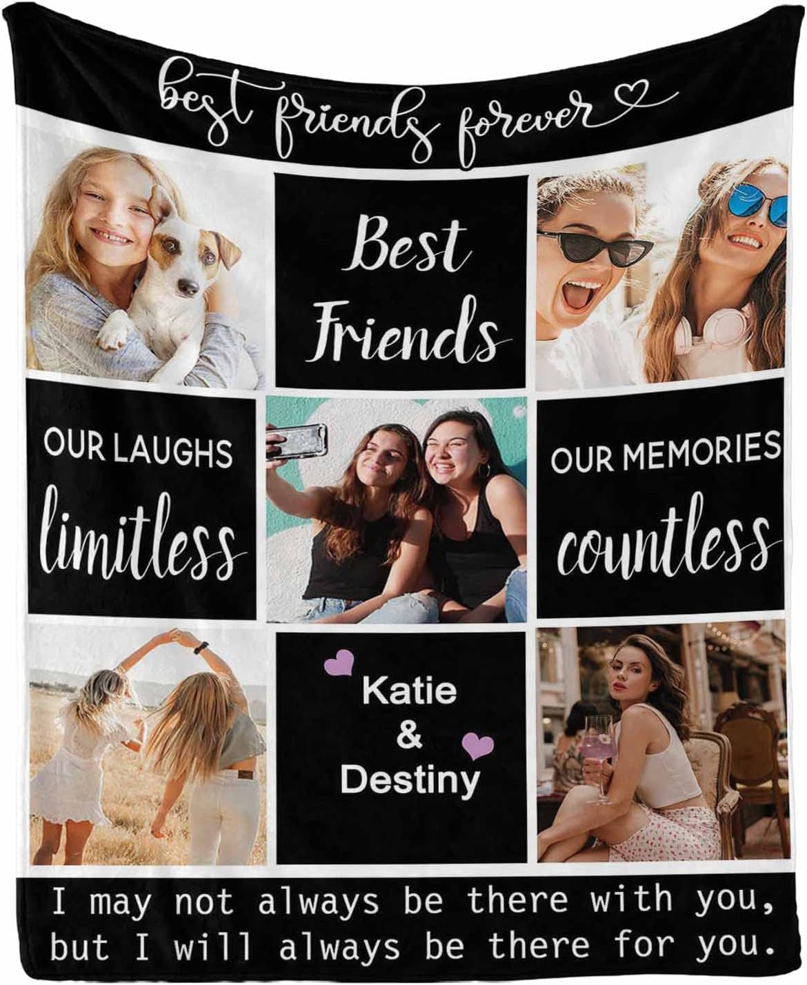 Amazon.com: Custom Blanket to My Best Friend, Friendship BFF, The ...