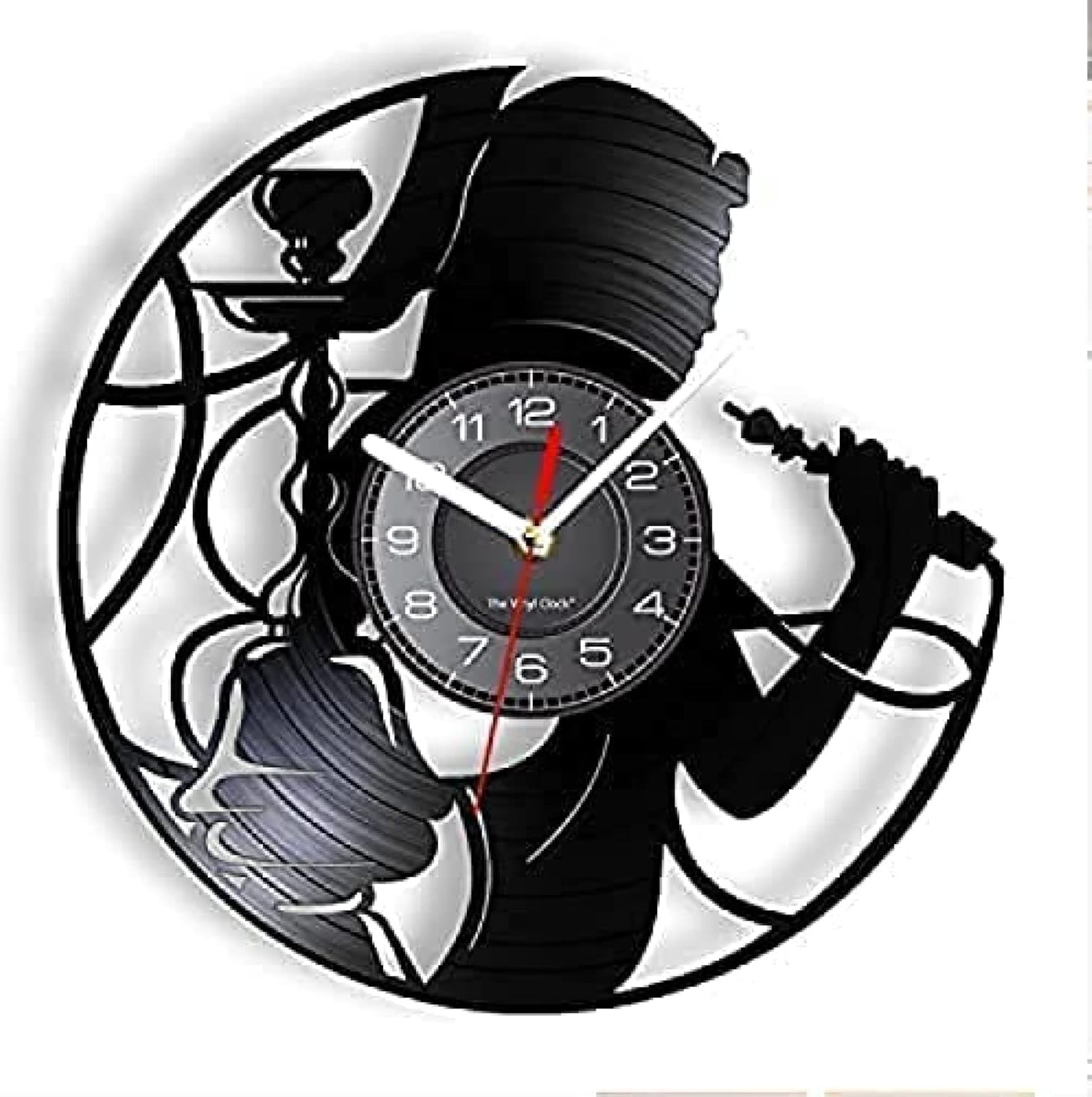 Amazon.com: Modern Roman Numerals Wall Clocks Vinyl Record Wall Clock ...