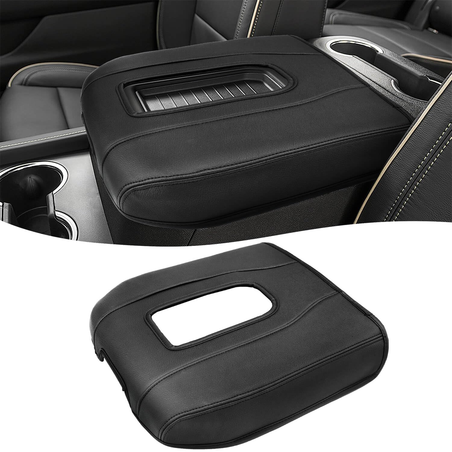Amazon.com: Center Console Armrest Cover for GMC Sierra & Chevy ...