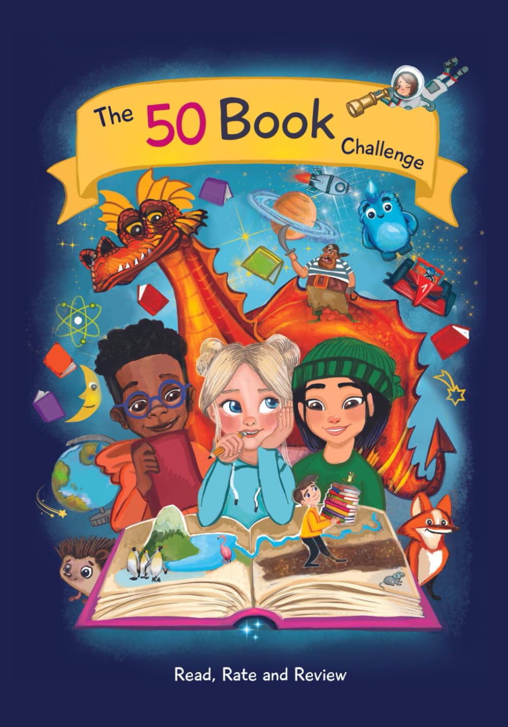 The 50 Book Challenge: A fun interactive journal that encourages kids ...
