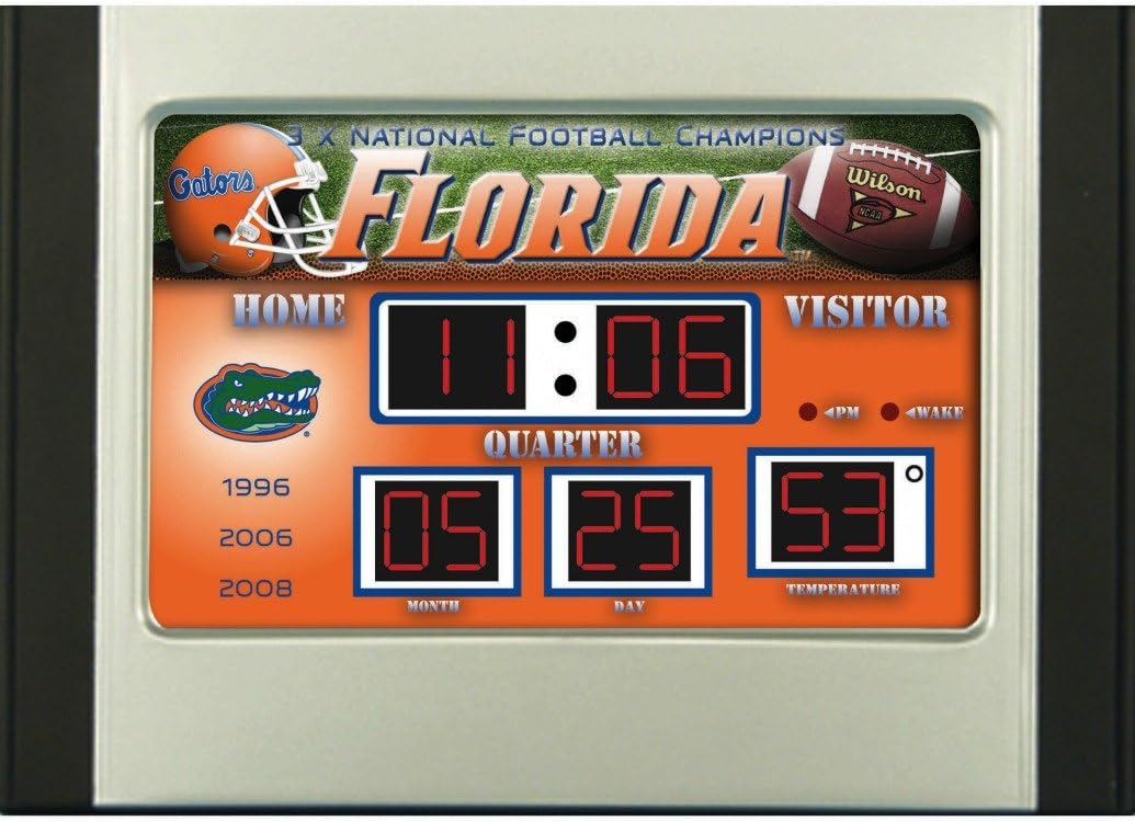 Amazon.com: Florida Gators Scoreboard Desk & Alarm Clock - College ...