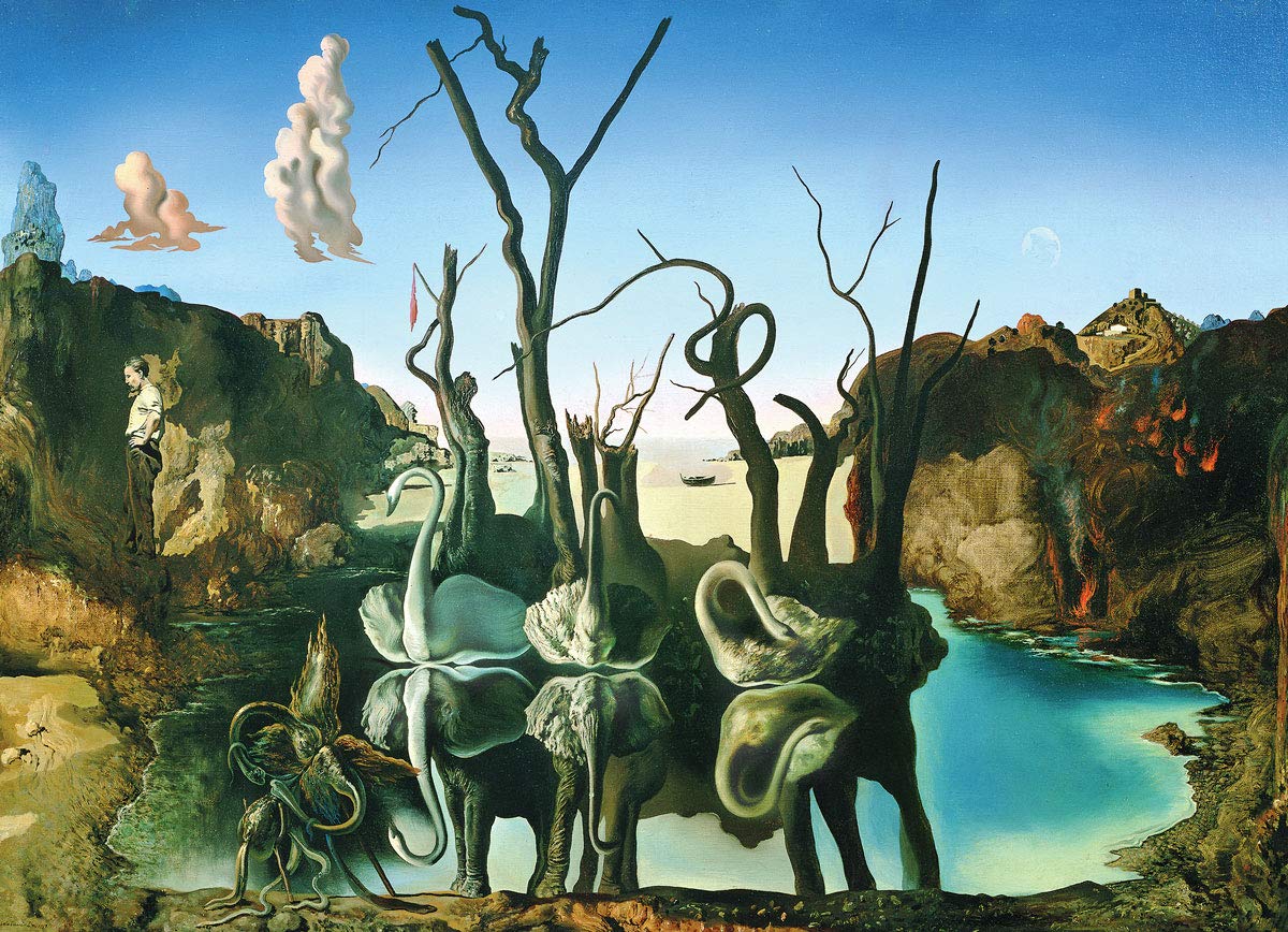 Salvador Dali Zwanen Weerspiegelen Olifanten Tatoeage Bei Sophie