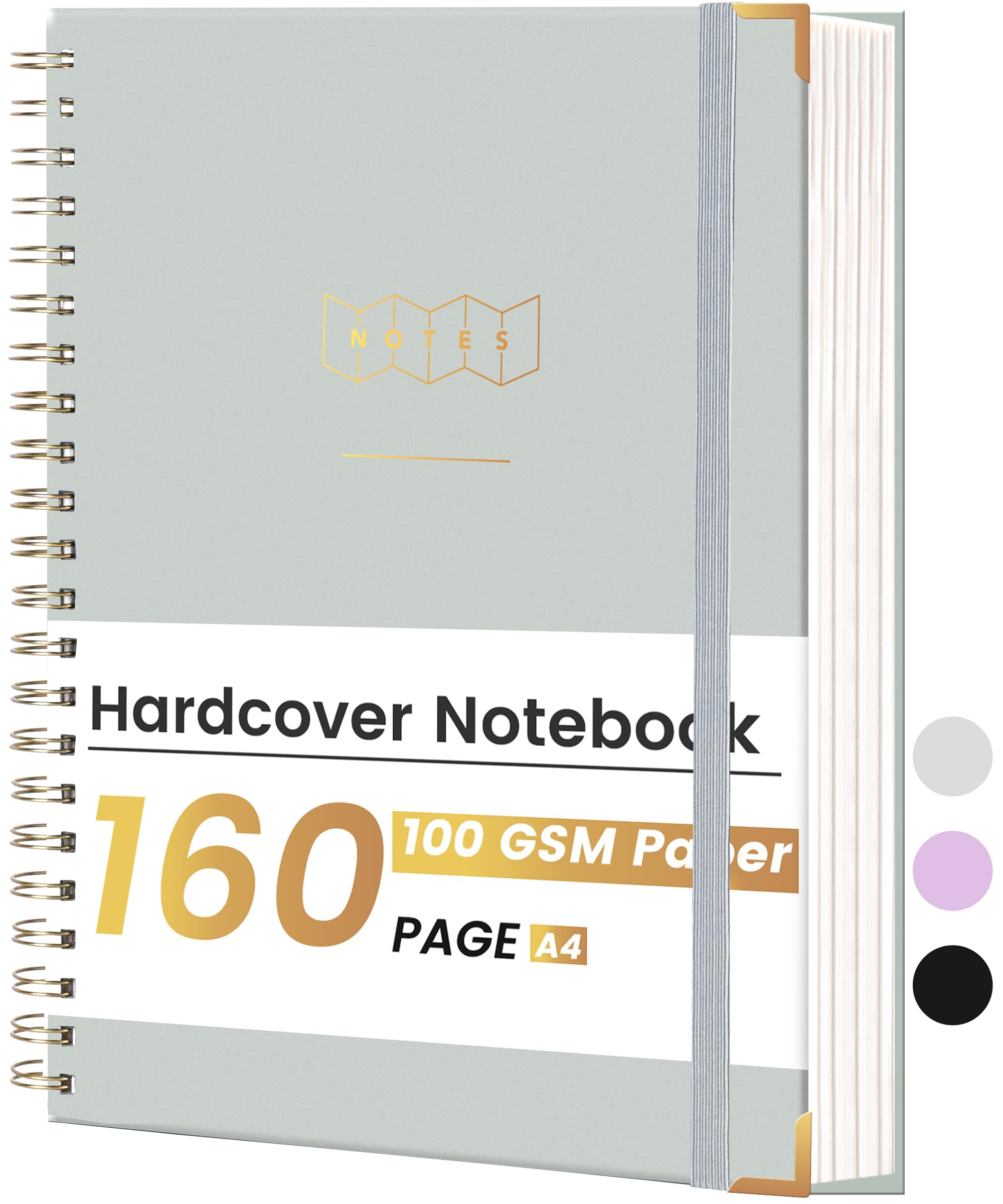 Snapklik.com : Yoment Spiral Notebook 8.5 X 11 A4 Hardcover Notebooks ...