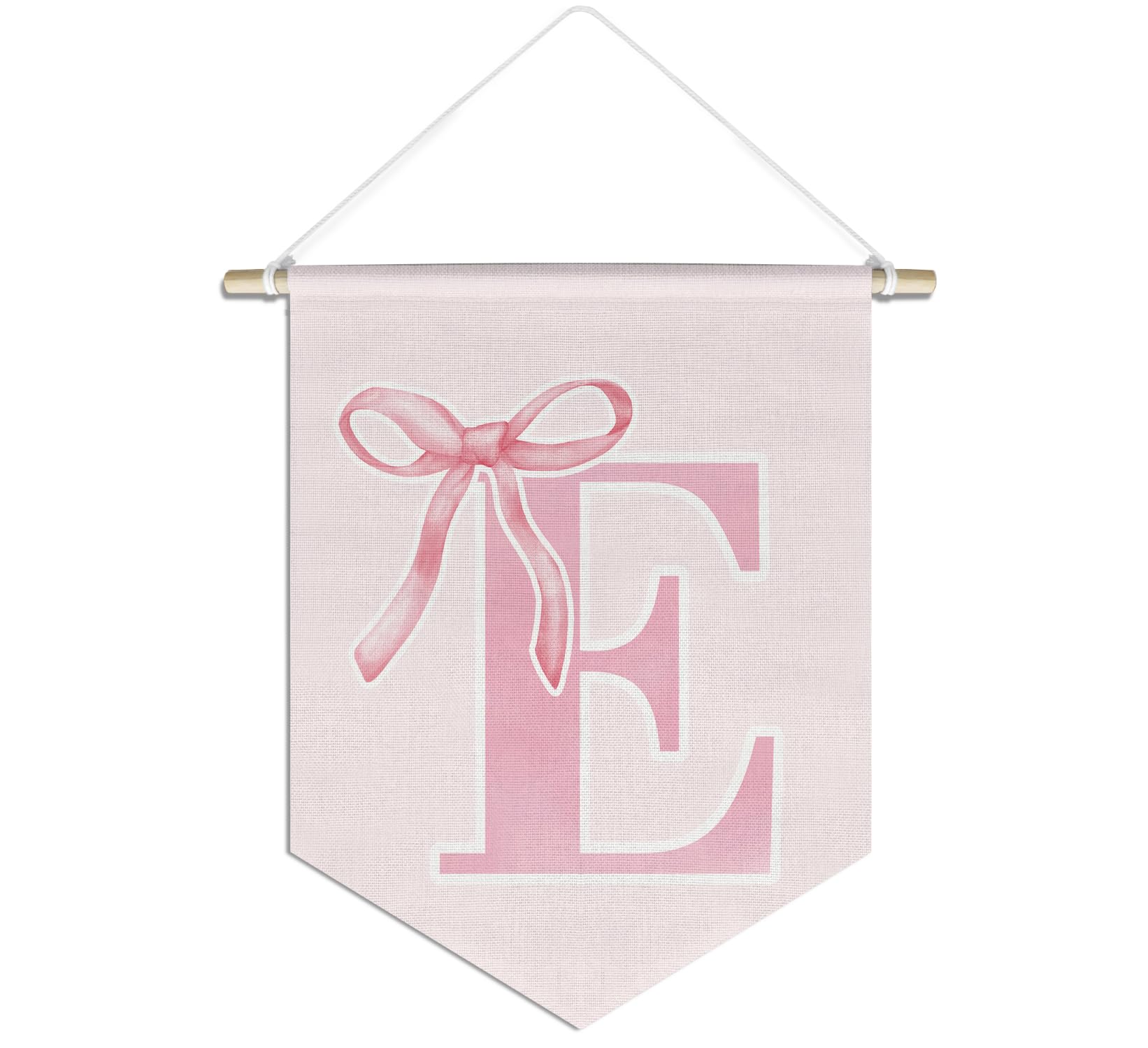 Amazon.com: foedor initial Personalized Preppy Canvas Hanging Pennant ...
