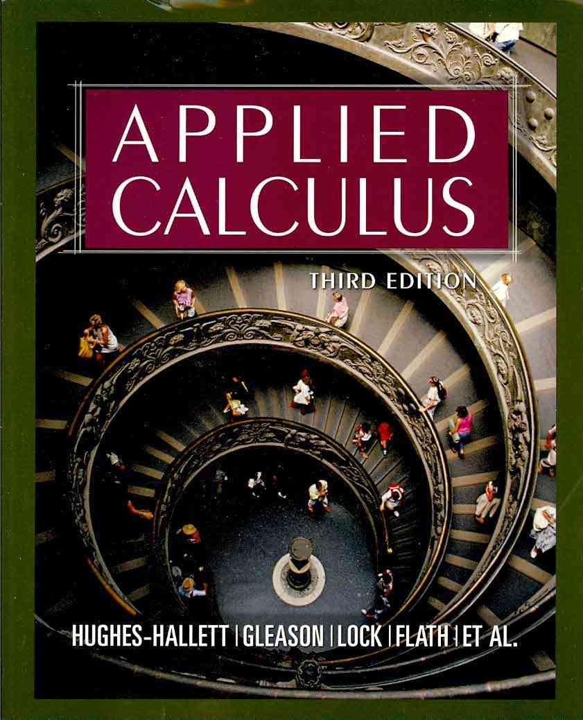 Applied Calculus, Textbook and Student Solutions Manual: Hughes-Hallett ...