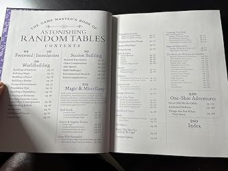 The Game Master's Book of Astonishing Random Tables: 300+ Unique Roll Tables to Enhance Your ...