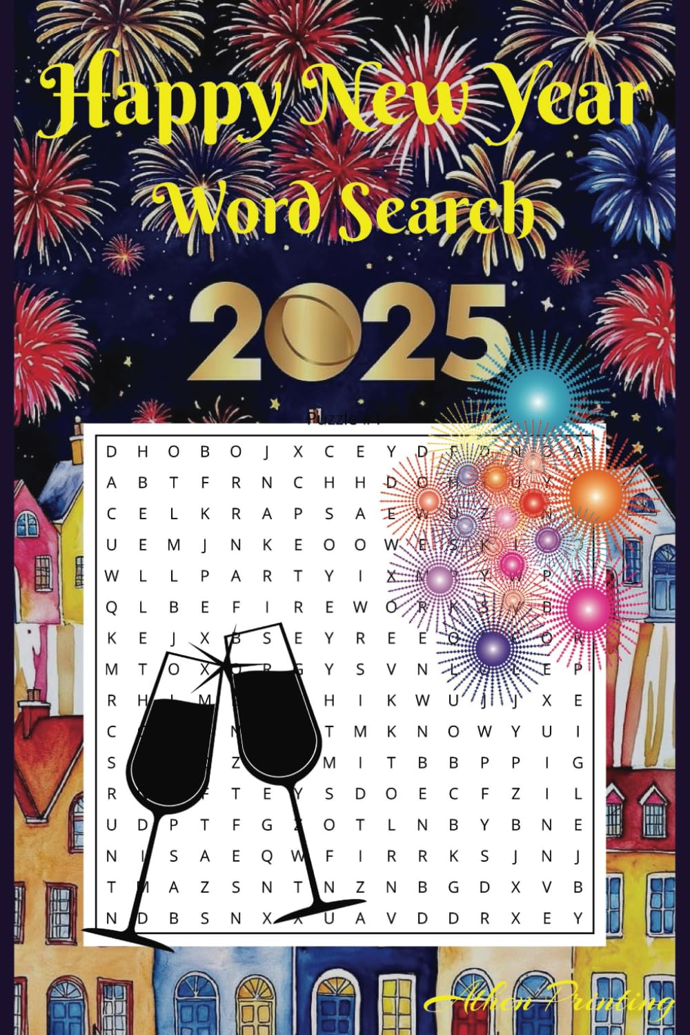 New Year Word Search: A New Years Themed Word Find Puzzle for Adults ...
