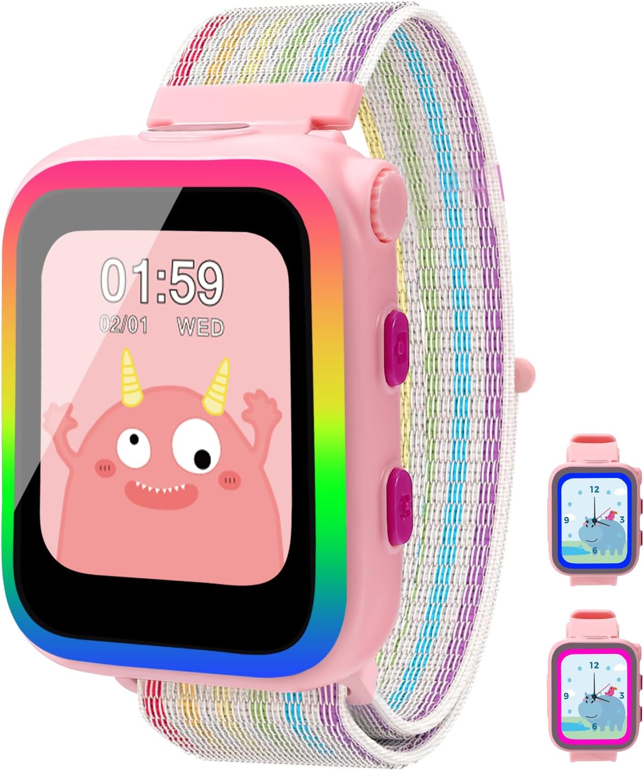 Amazon.com: Kids Smart Watches Girls Gift, Puzzle Games HD Touch Screen ...
