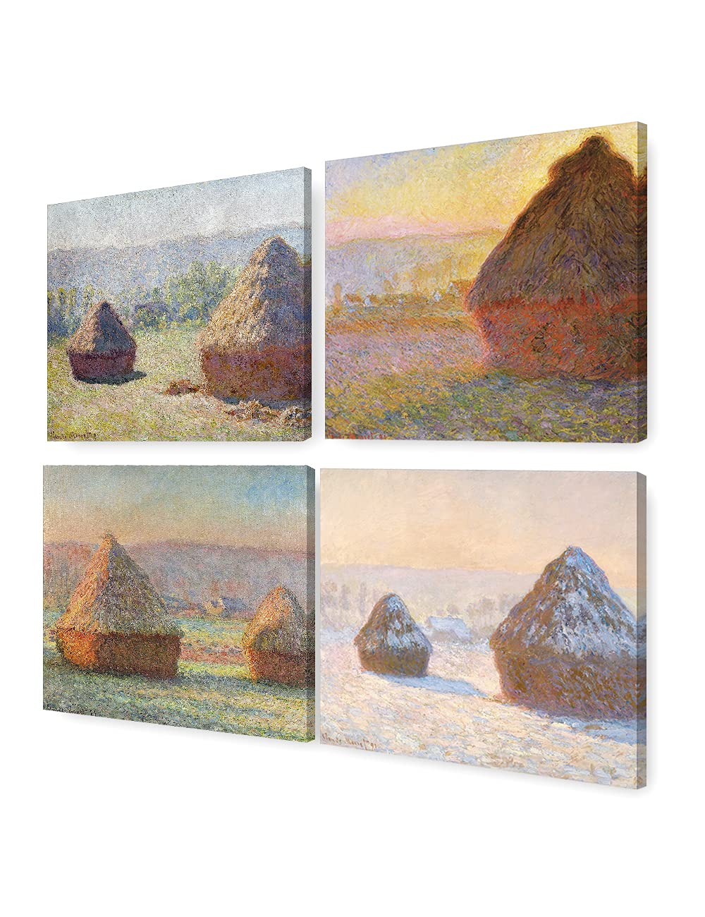 Amazon.com: DECORARTS - Haystacks Series Series(Quadruple), Claude ...