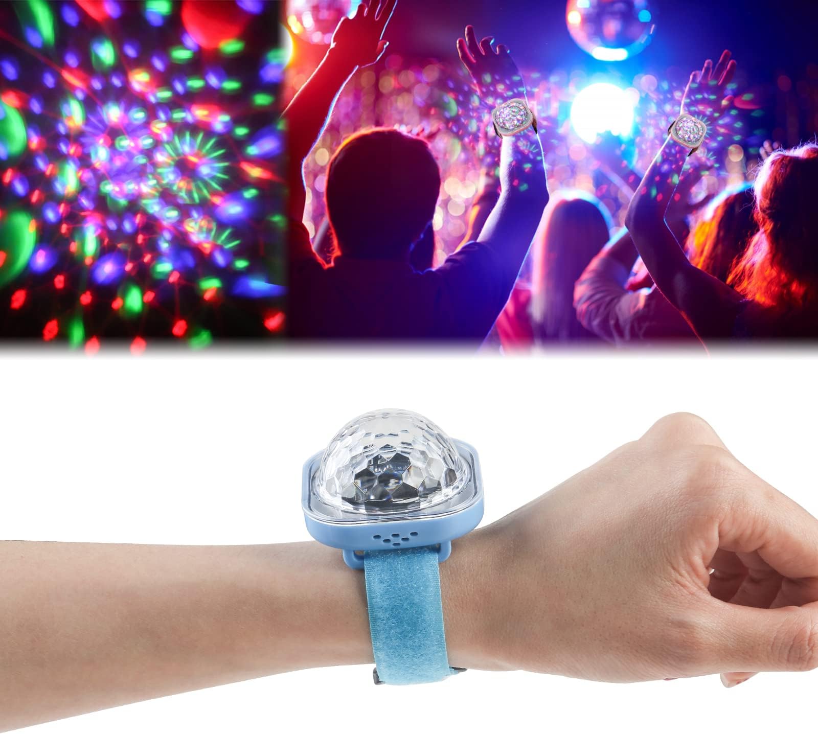 Mini Disco Ball Disco Lights for Kids, Disco Ball Watch Rechargeable ...