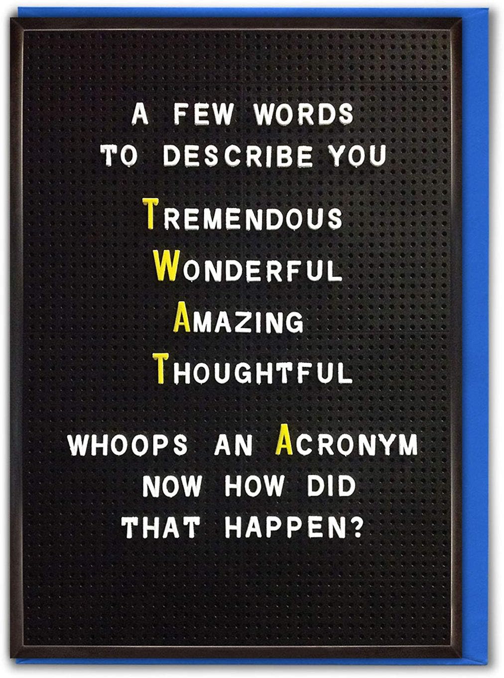 Twat Acronym Greeting Card : Amazon.co.uk: Stationery & Office Supplies