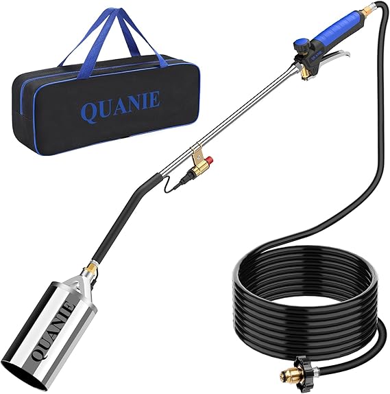 Amazon.com : Propane Torch Weed Burner Kit,High Output with Storage Bag,Heavy Duty Self Igniter ...