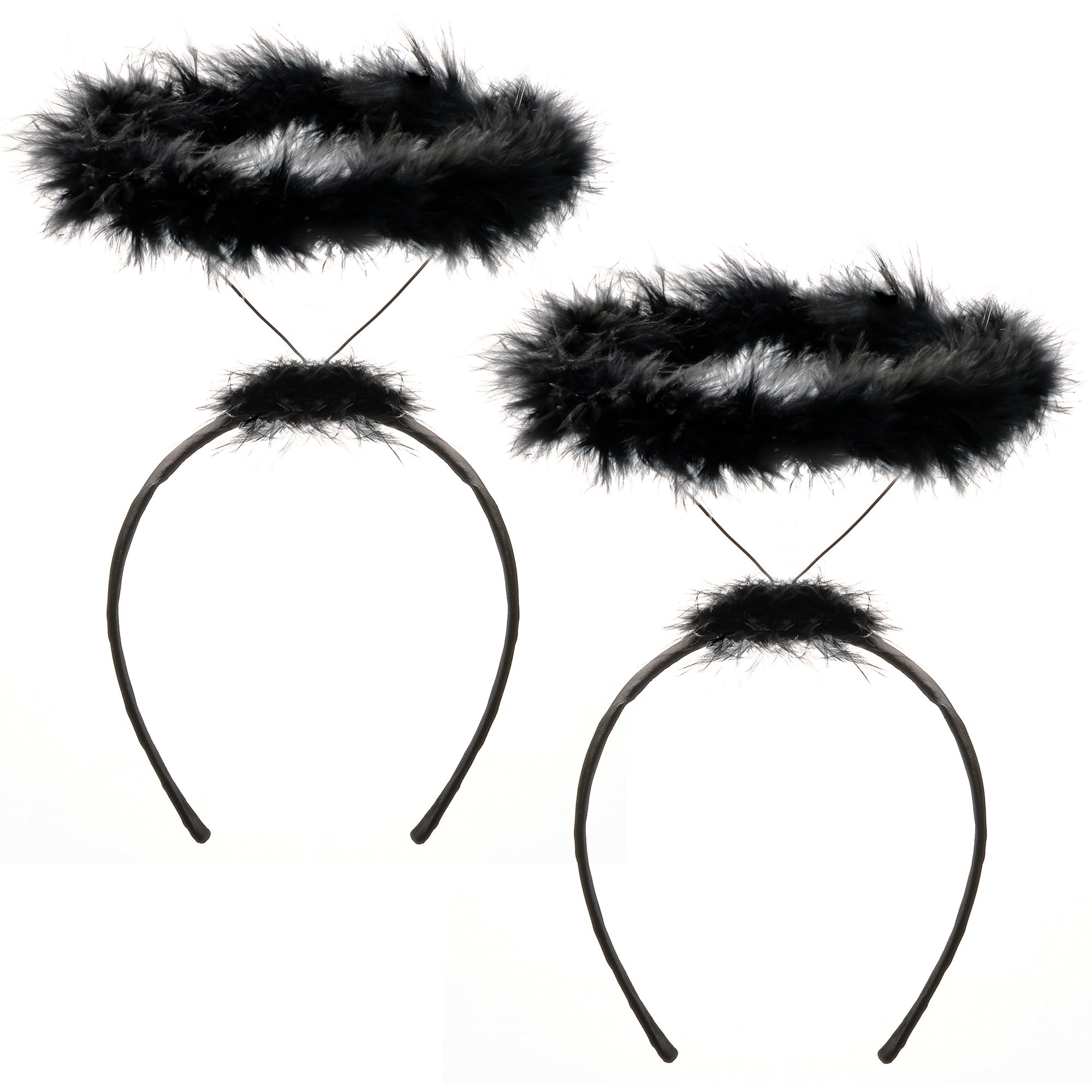 Snapklik.com : Funcredible Black Angel Halo Headbands - Party Headbands ...