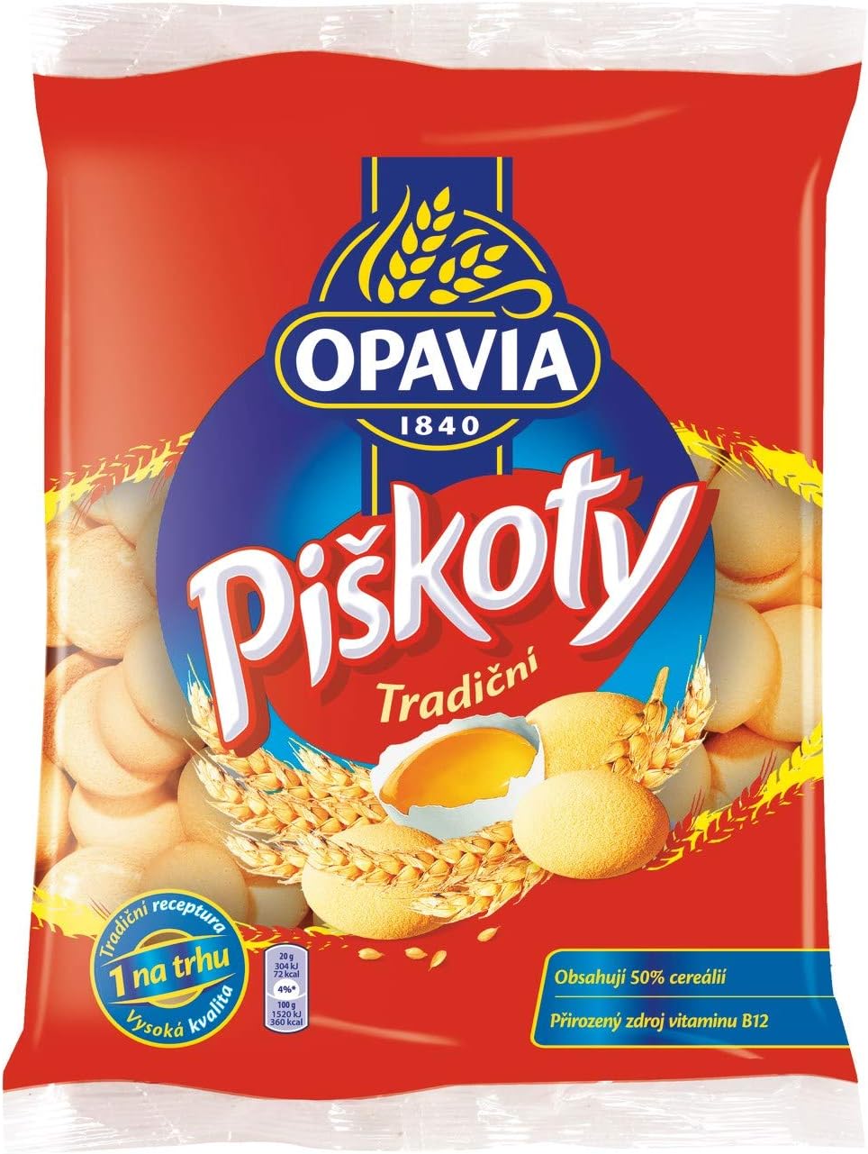 Amazon.com: Opavia Piskoty 240g / 8.5 oz Sponge Cakes (3-pack ...