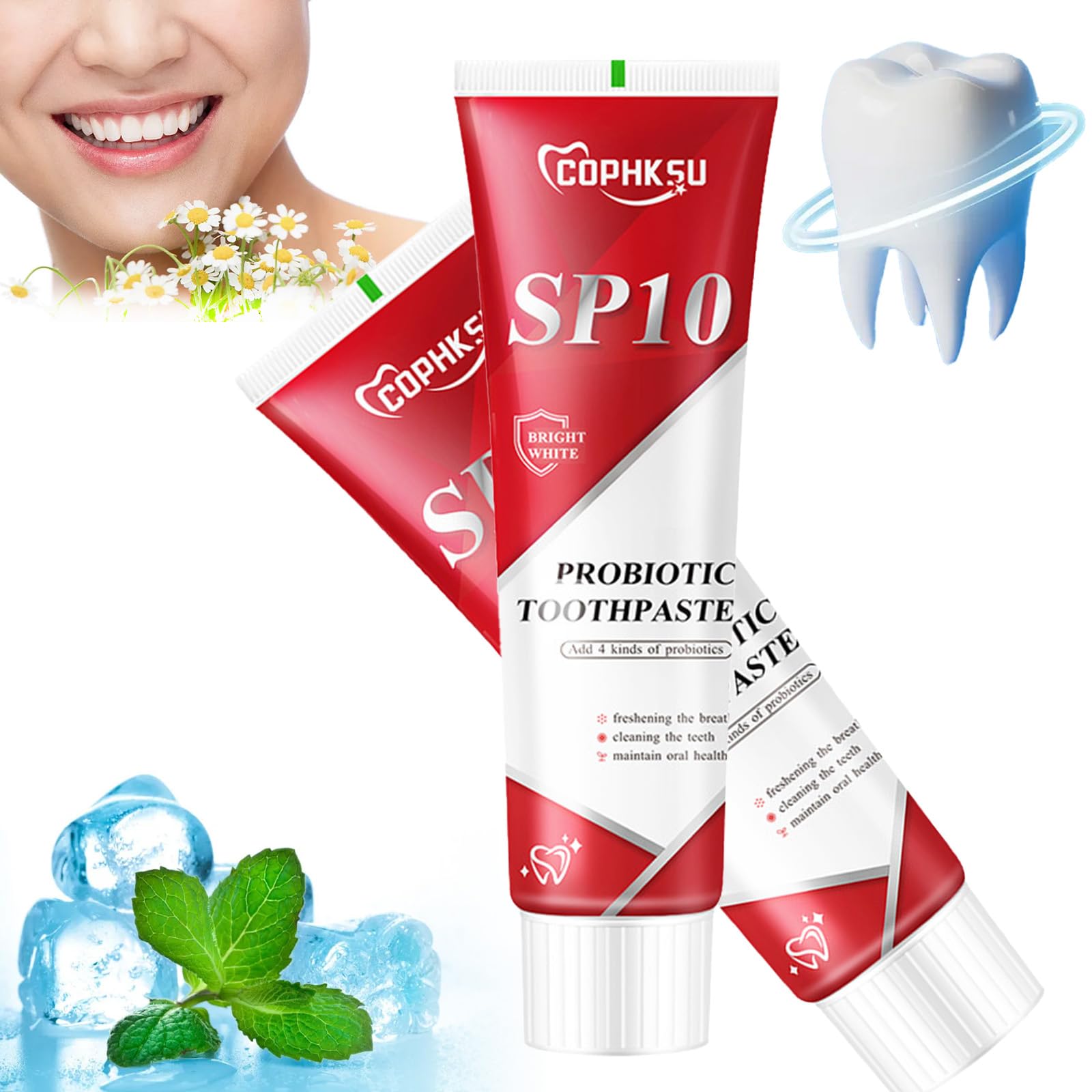 Amazon.com: Sp10 Probiotic Toothpaste, Sp10 Toothpaste, Super Probiotic ...