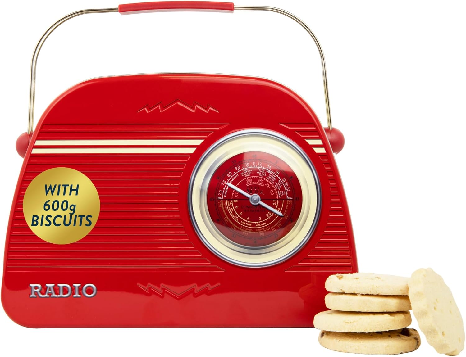 Retro Radio Biscuits Gift Set - Scottish Shortbread, Luxury Biscuit Selection Box Hamper ...
