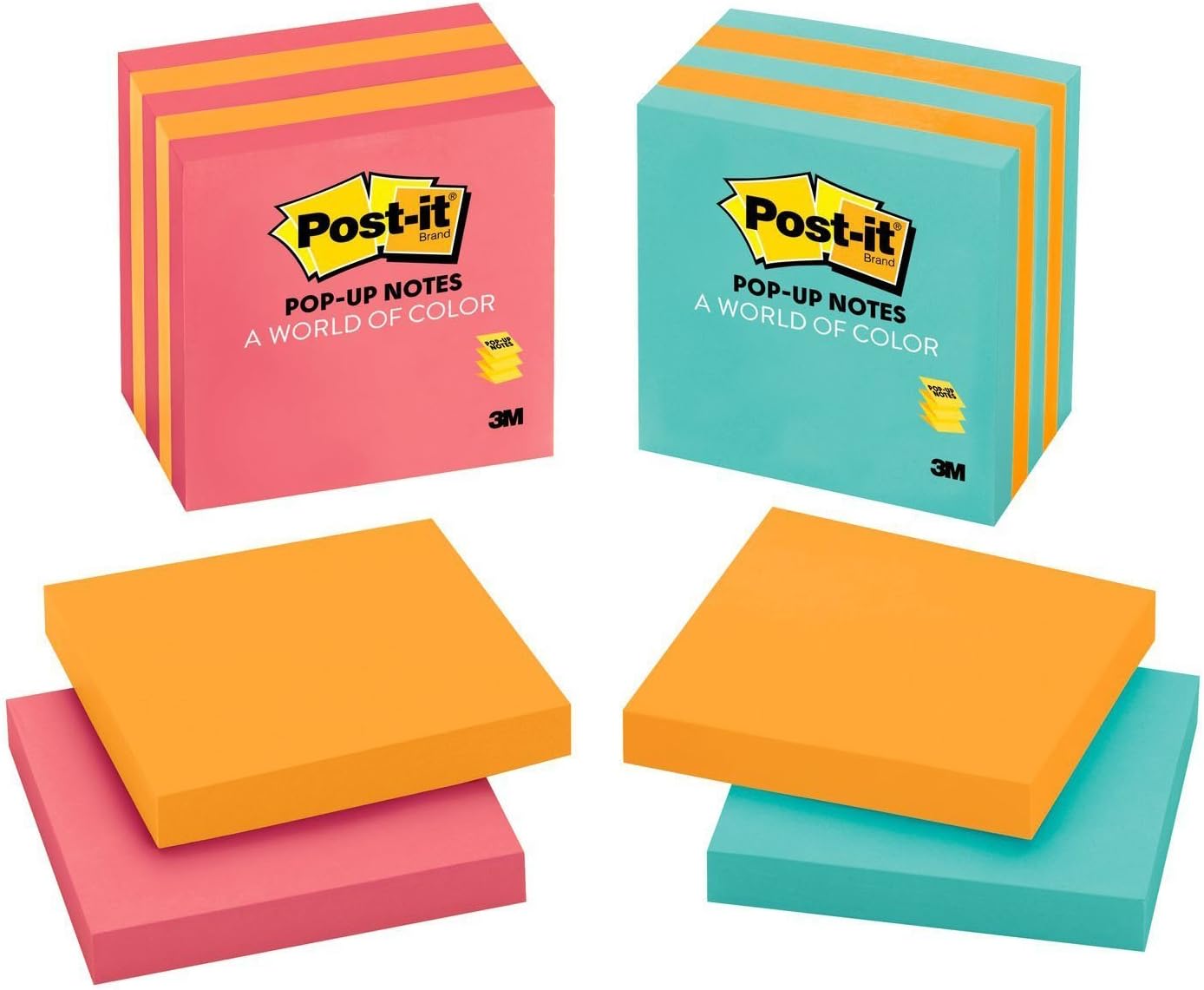 Amazon.com : Post-it Pop-up Notes, 3x3 in, 5 Pads, America's #1 ...
