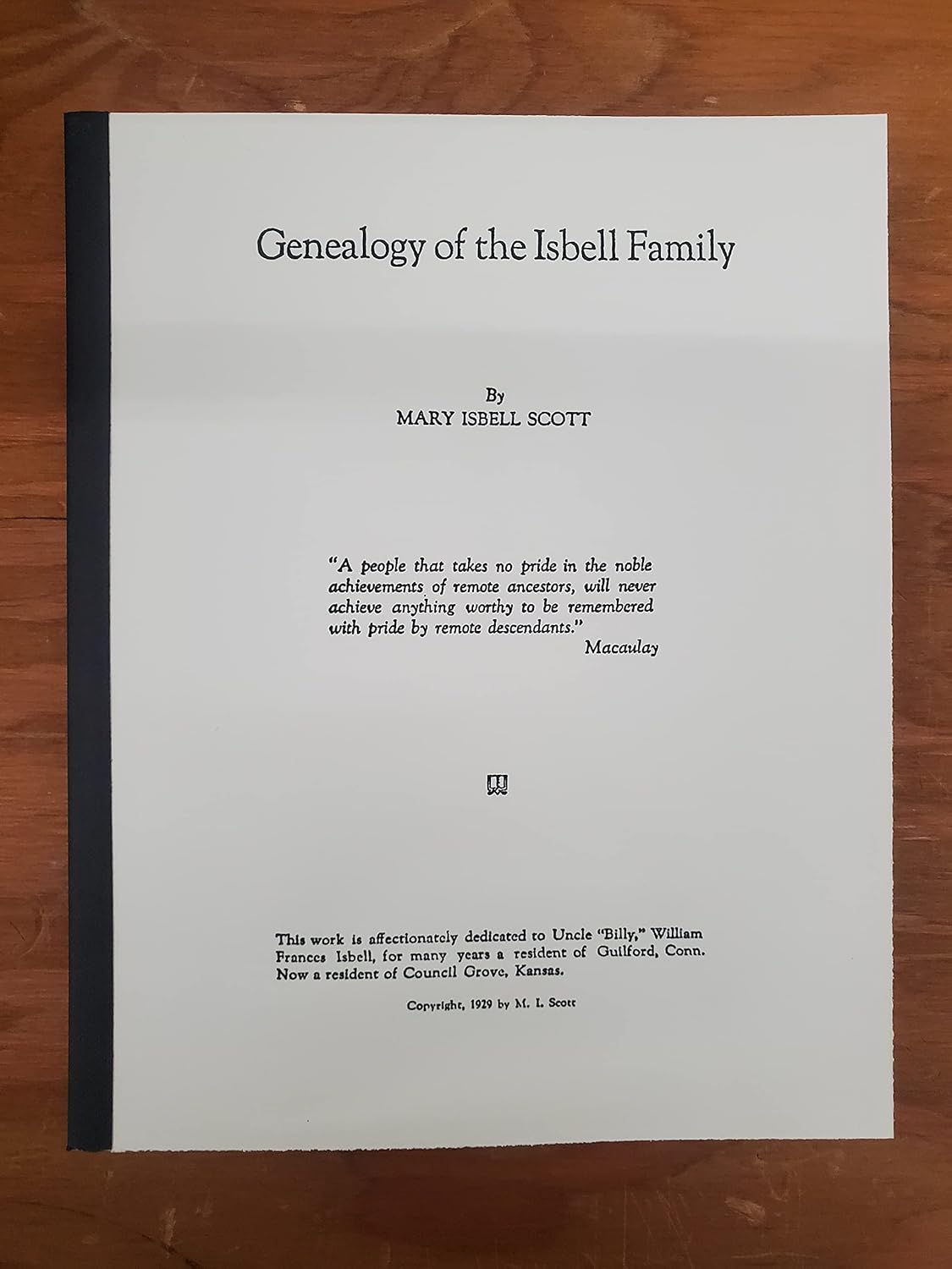 Genealogy of the Isbell family,: Scott, Mary Ann (Isbell): Amazon.com ...