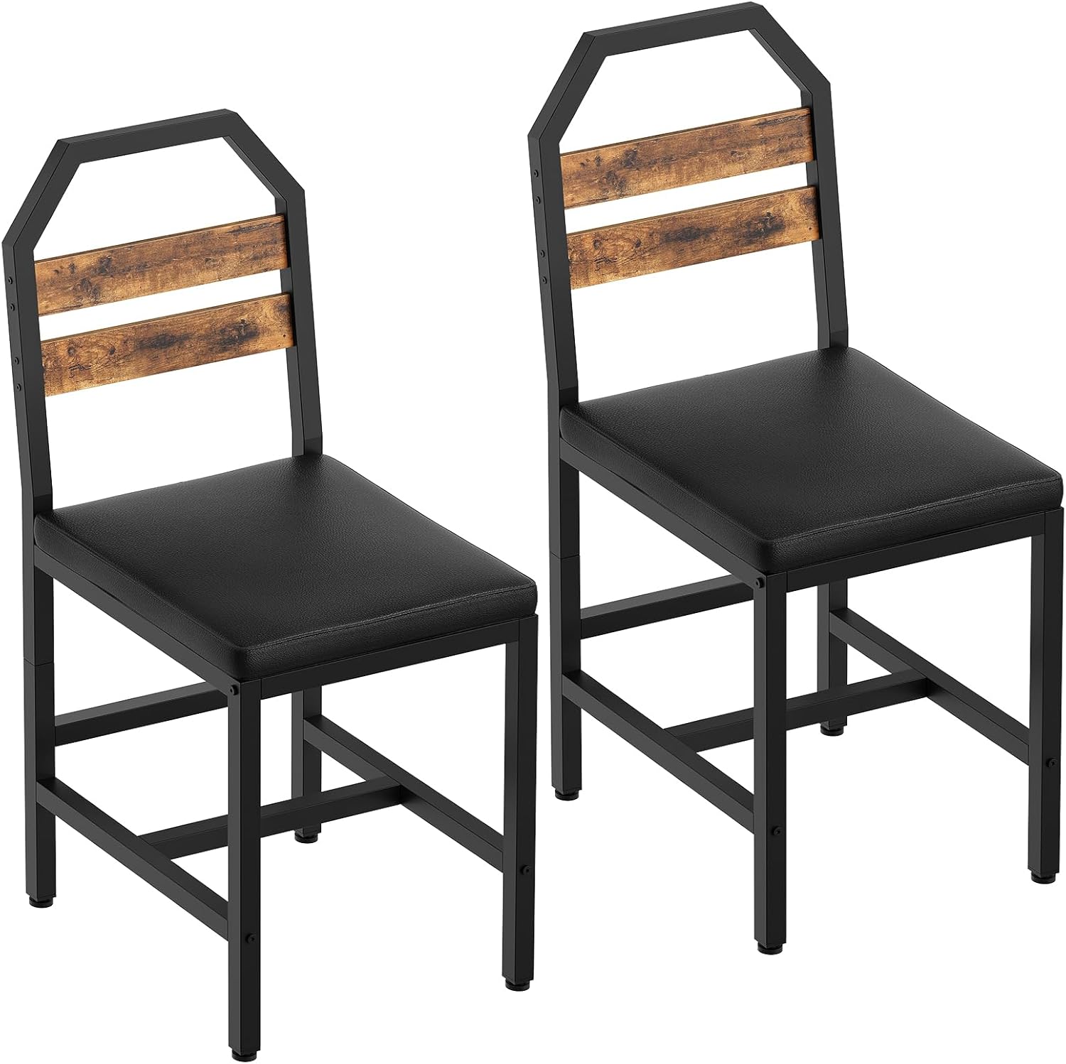 YATINEY Dining Chairs Set of 2, Kitchen Chairs with Back Support and ...