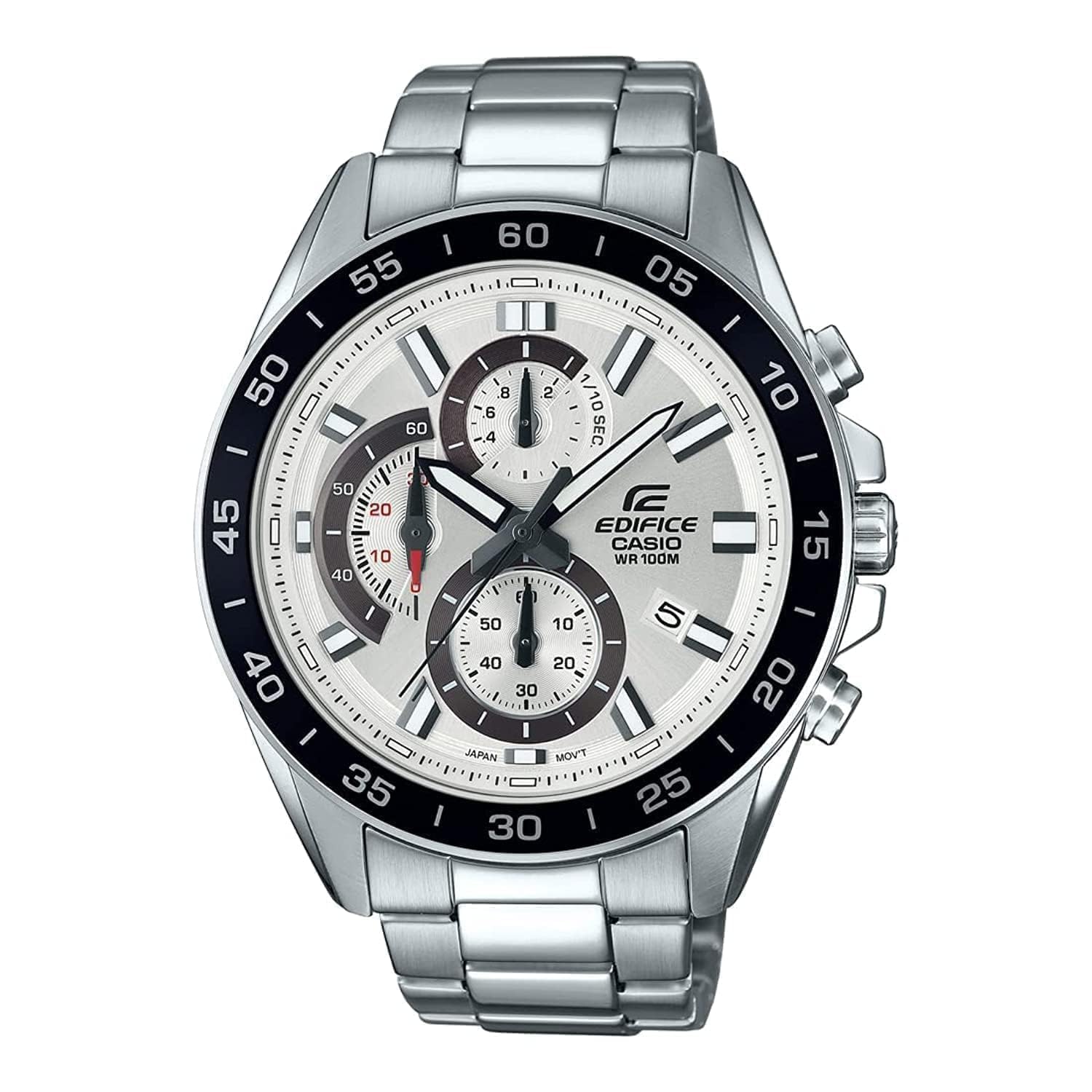 Casio Edifice Analog White Dial Men EFV-550D-7AVUDF (ED556) : Amazon.in ...