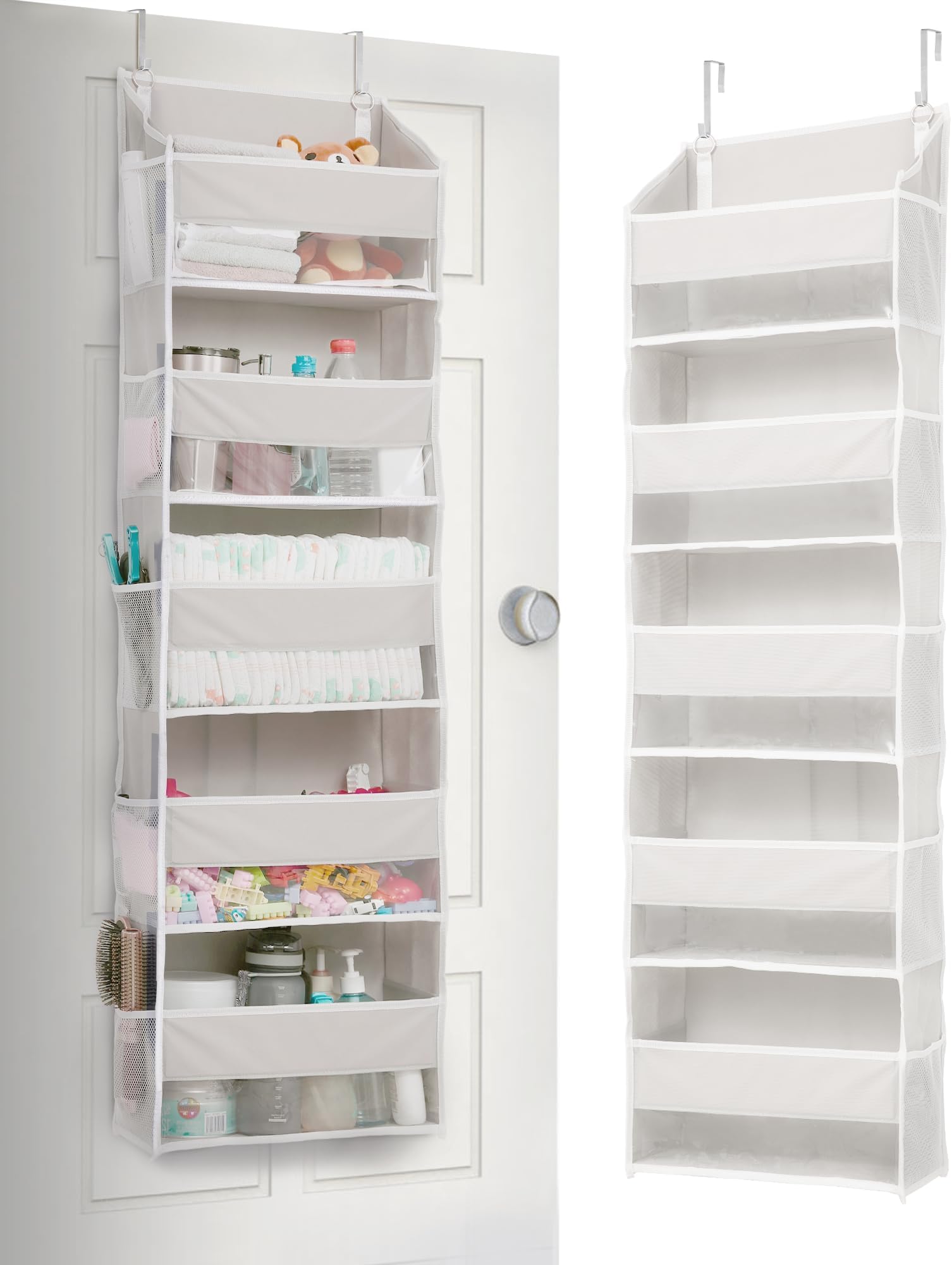 Amazon.com: ULG 1-Pack Over Door Organizer with 5 Large Pockets 10 Mesh ...