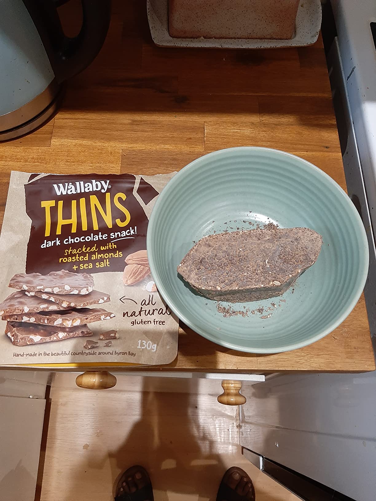 Wallaby Thins Almond Dark Chocolate Snack 130g : Amazon.com.au: Pantry ...