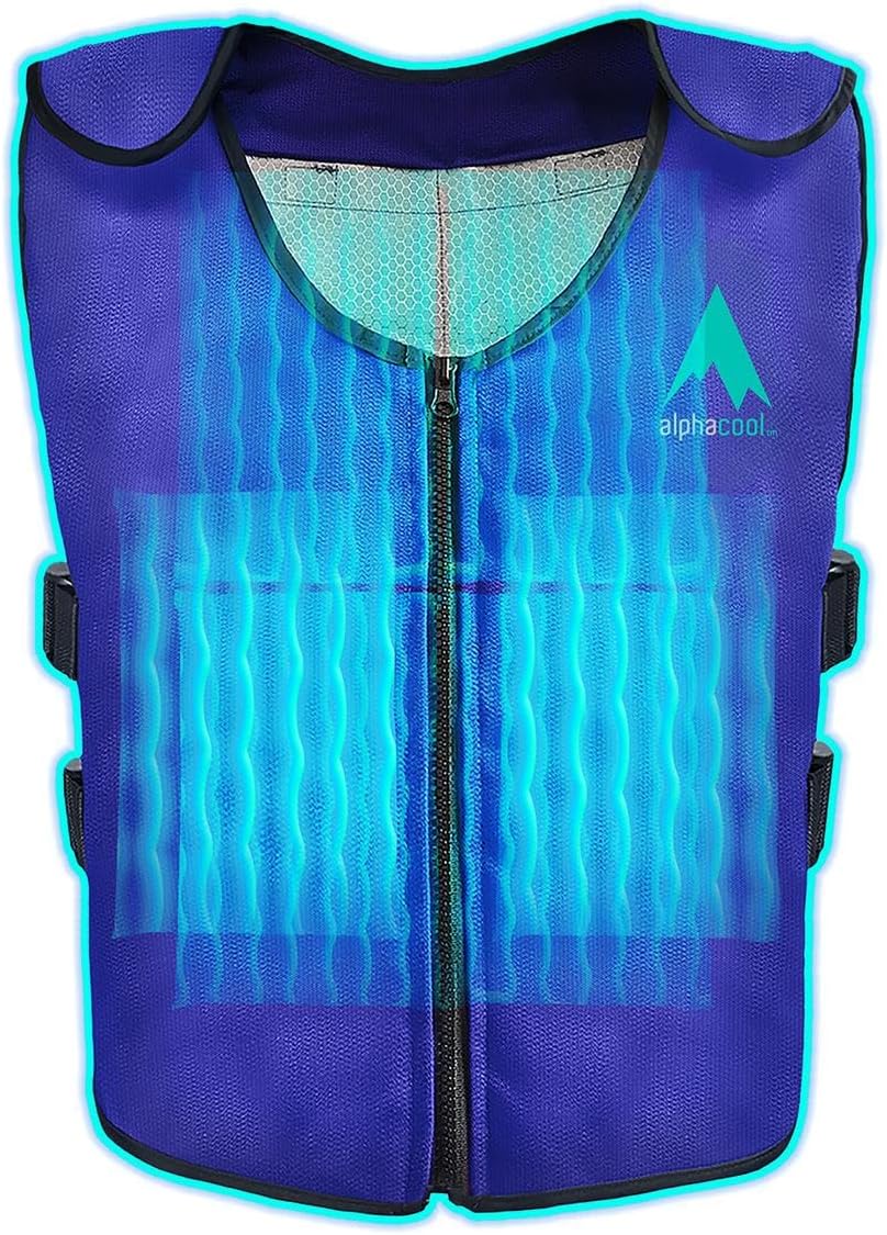 Amazon.com: HyperKewl Evaporative Cooling Deluxe Sport Vest,Silver ...
