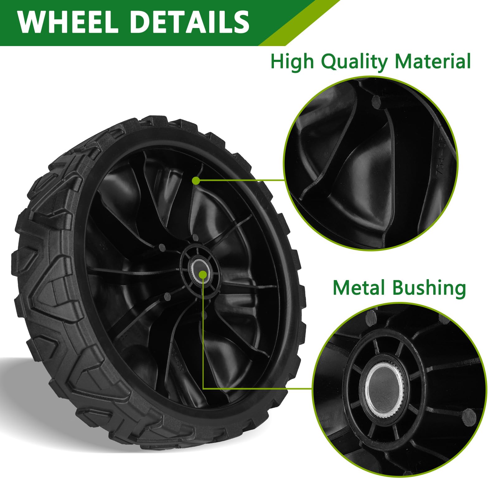 Lawn Mower Front Wheels 2pcs 634-05040 Lawn Mower Wheels Original ...