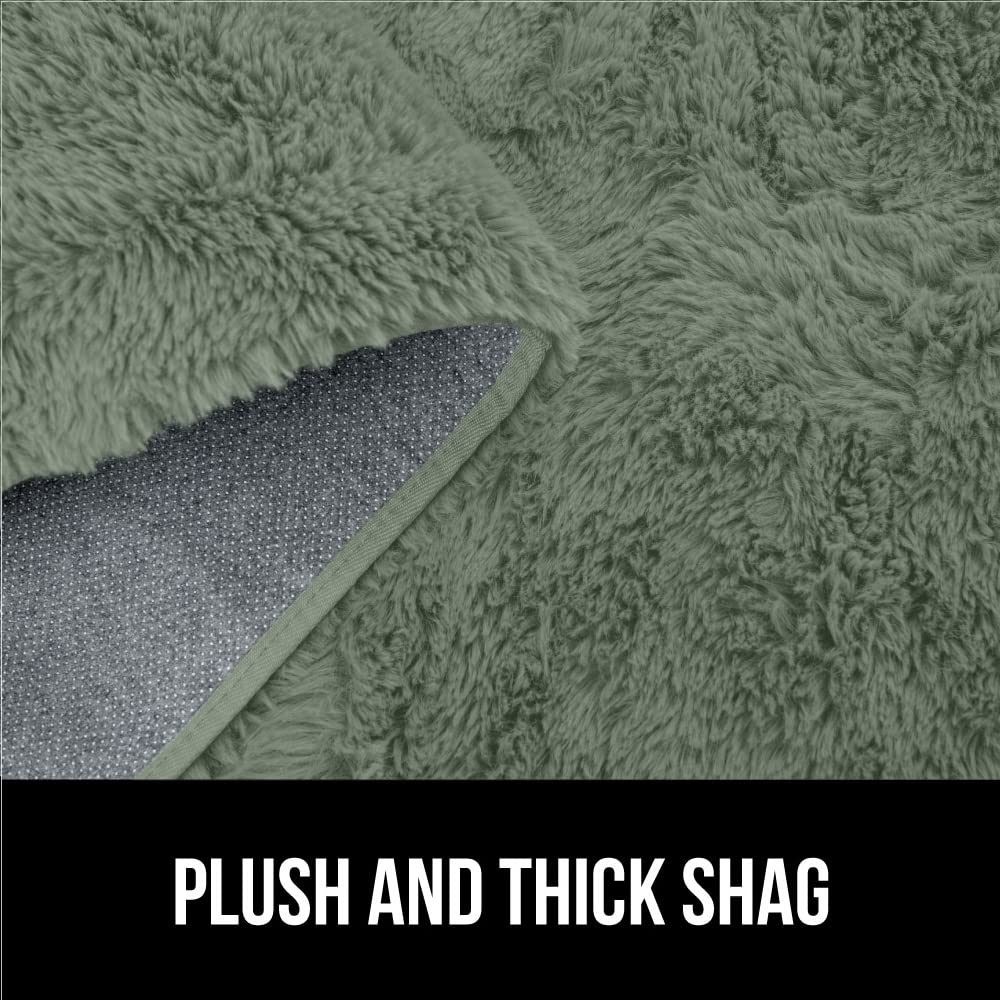 Gorilla Grip Soft Faux Fur Area Rug, Washable, Shed and Fade Resistant ...