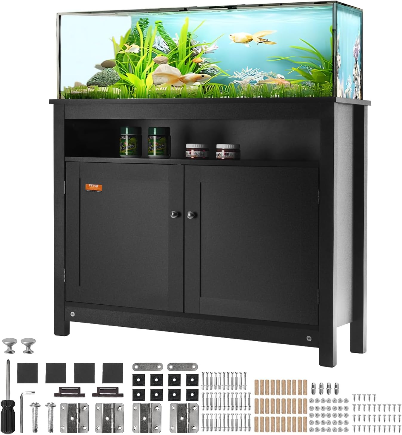 Amazon.com: VEVOR Aquarium Stand, 40 Gallon Fish Tank Stand, 36.5 x 15. ...