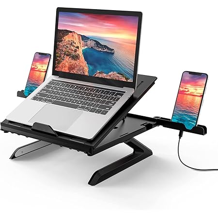 3M Office LX550 Vertical Adjustable Laptop Riser, Black : Amazon.co.uk ...