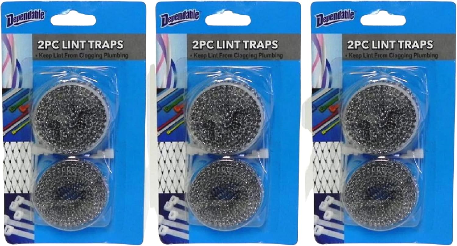 Amazon.com: Washing Machine Hose Lint Traps Set of 6 Keeps Lint From ...