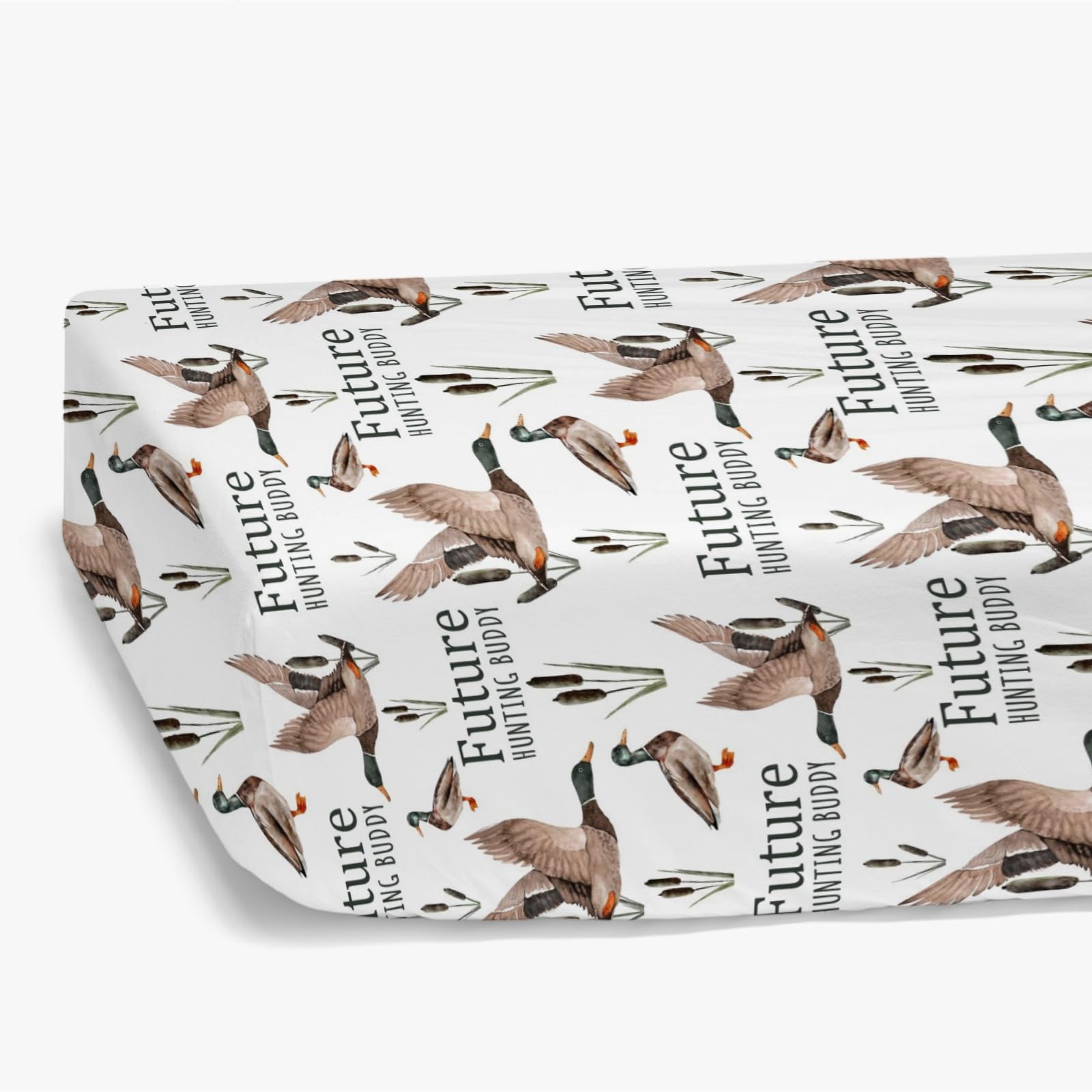 Amazon.com: HawSkgFub Future Duck Hunting Buddy Fitted Standard Crib Sheet for Baby Boy, Mallard ...