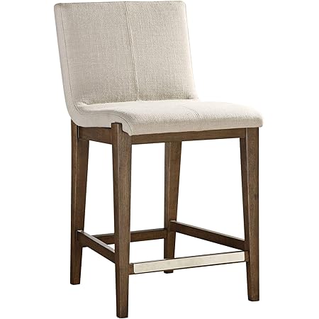Amazon.com: Uttermost Klemens 26" Neutral Linen Fabric Counter Stool ...