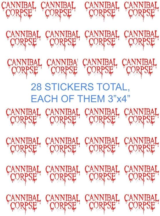 Amazon.com: 3 Pcs Value Pack Cannibal Decal Corpse Sticker Waterproof ...