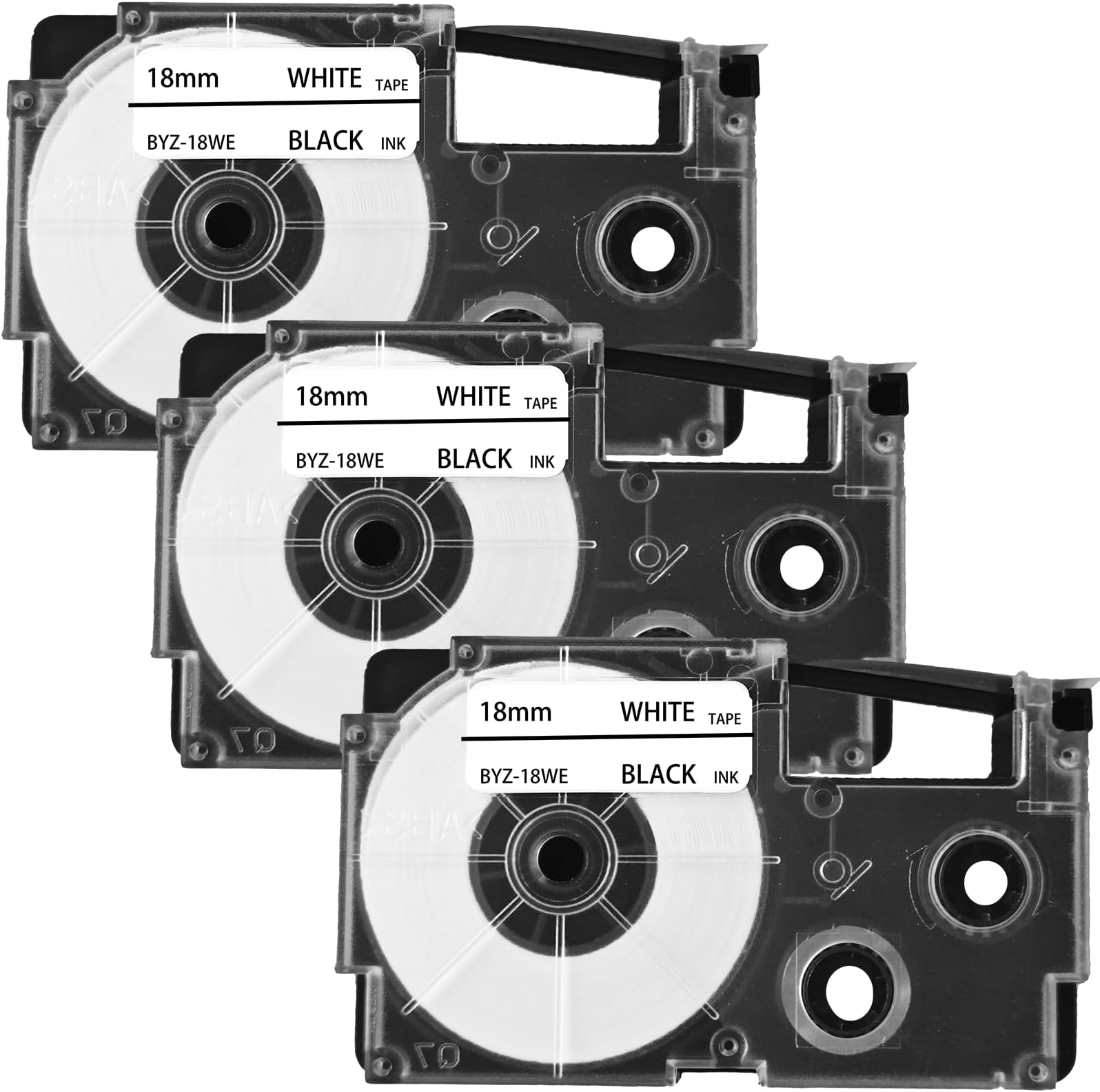 Amazon | 純正 カシオ ネームランド ラベルライター テープ 18mm XR-18WE 白地に黒文字 | テープ | 文房具・オフィス用品