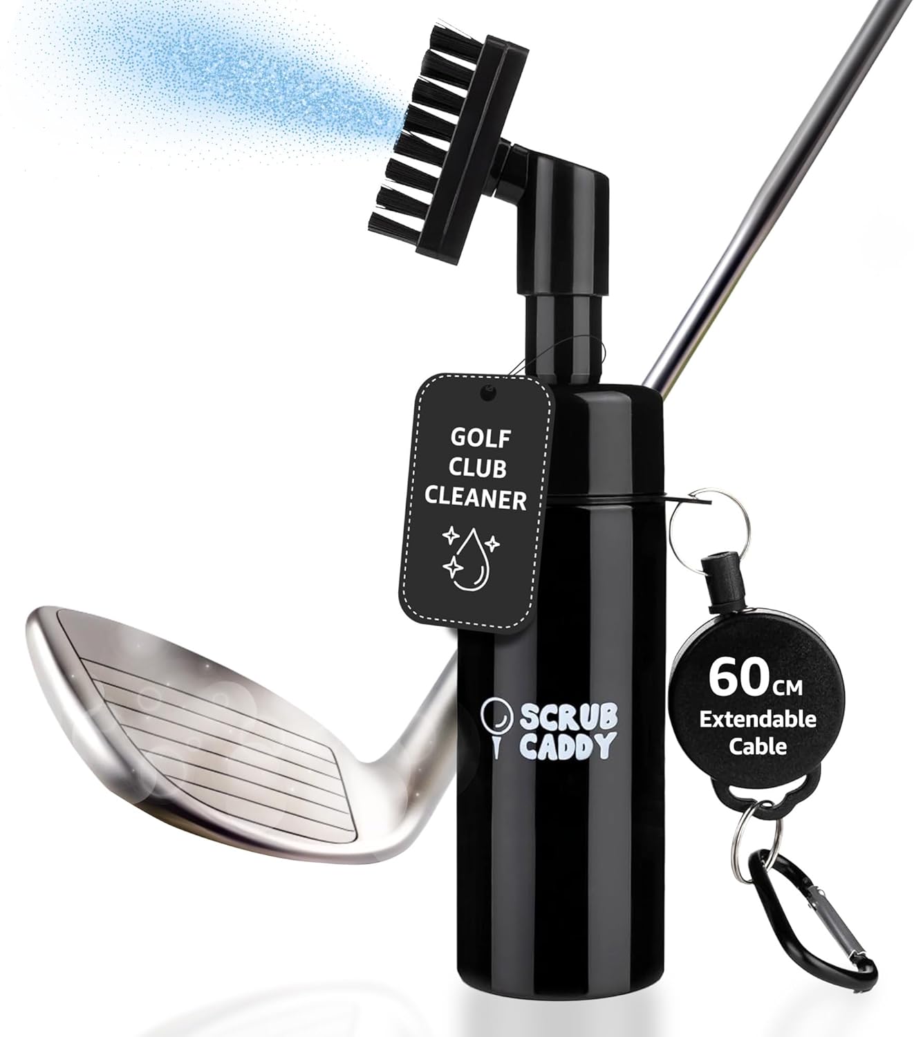 Golf Club Cleaner Brush with Built-In Water Spray - 180ml Storage ...