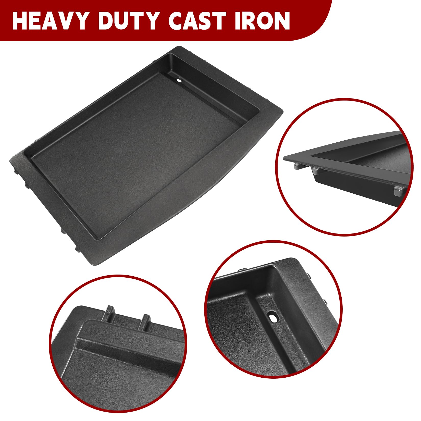 Snapklik.com : 7599 Cast Iron Griddle For Weber Genesis II 300/600 ...