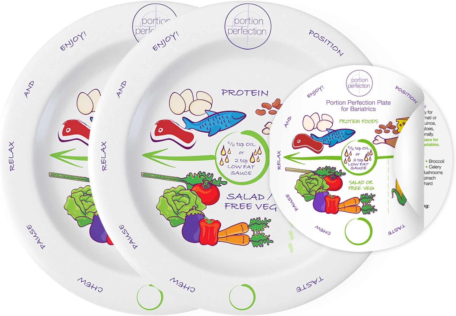 Amazon.com | Bariatric Portion Control Plate by BariatricPal 2.0 - Pink ...