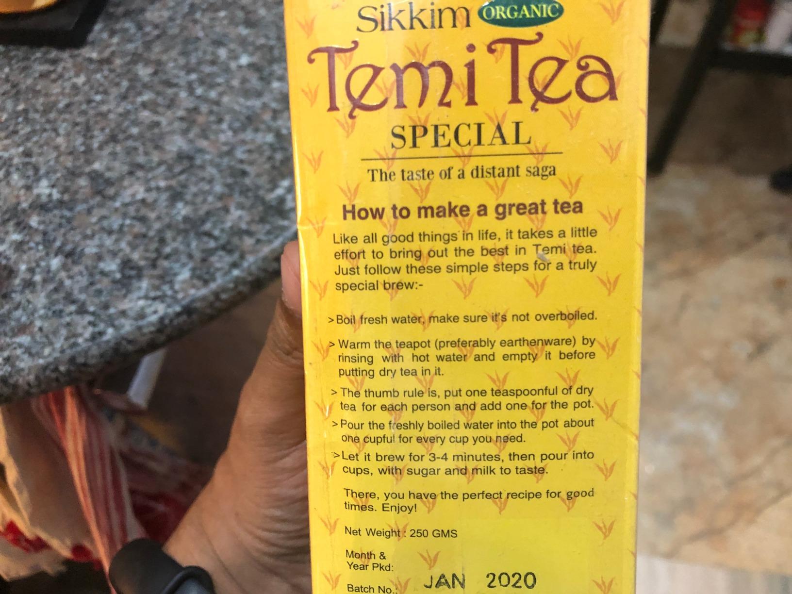 Temi Tea Temi Sikkim Temi Tea, 250G - Black, Loose Leaves : Amazon.in ...