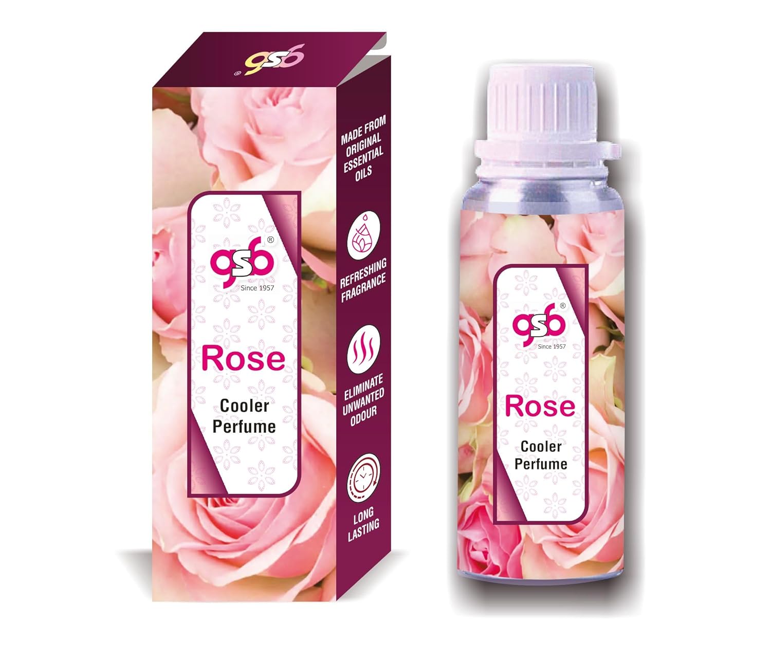 GSB Rose Cooler Perfume | Long Lasting | Alcohol Free | Cooler Spray ...