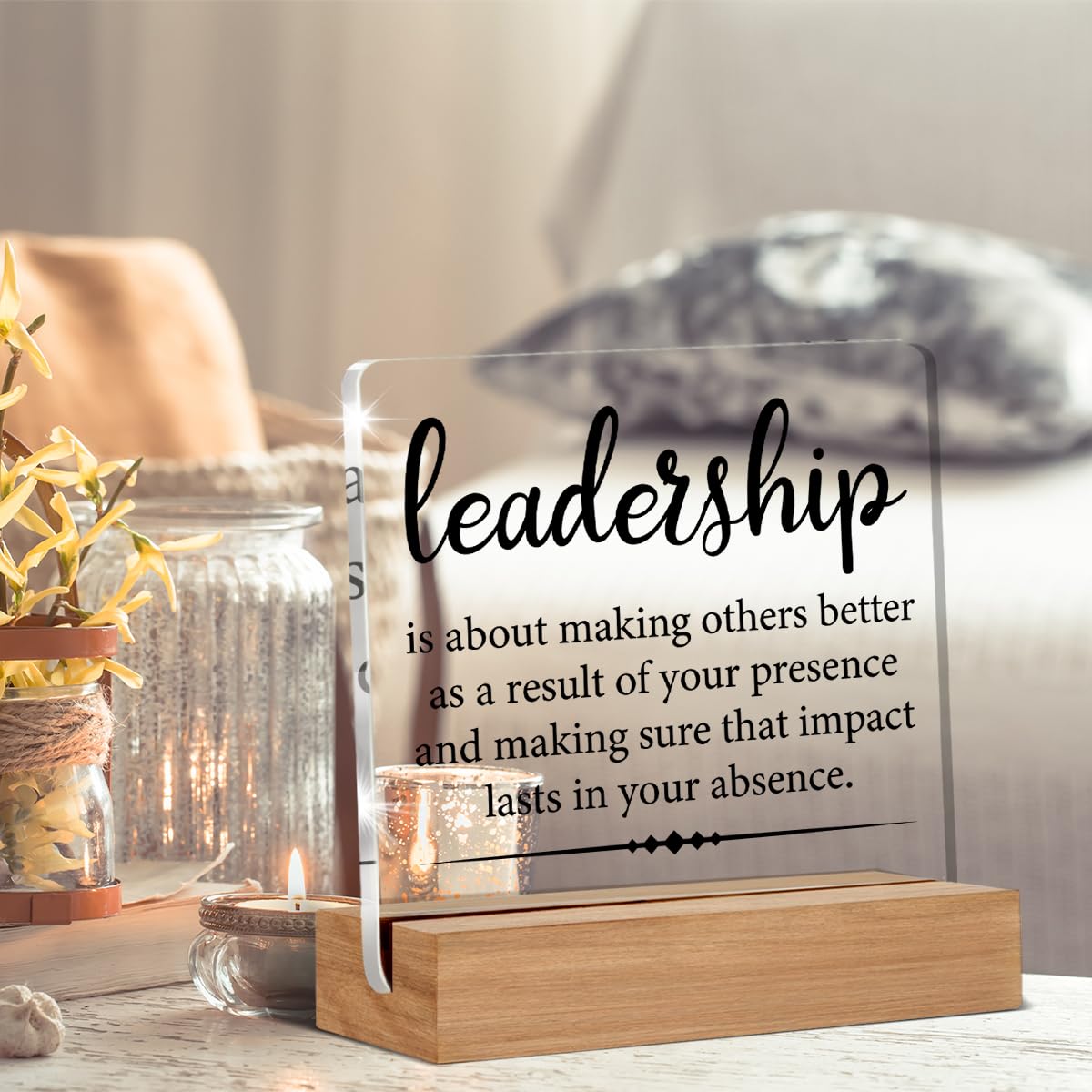 Snapklik.com : Gifts For Leader Boss Mentor Leadership Quote Clear Desk ...