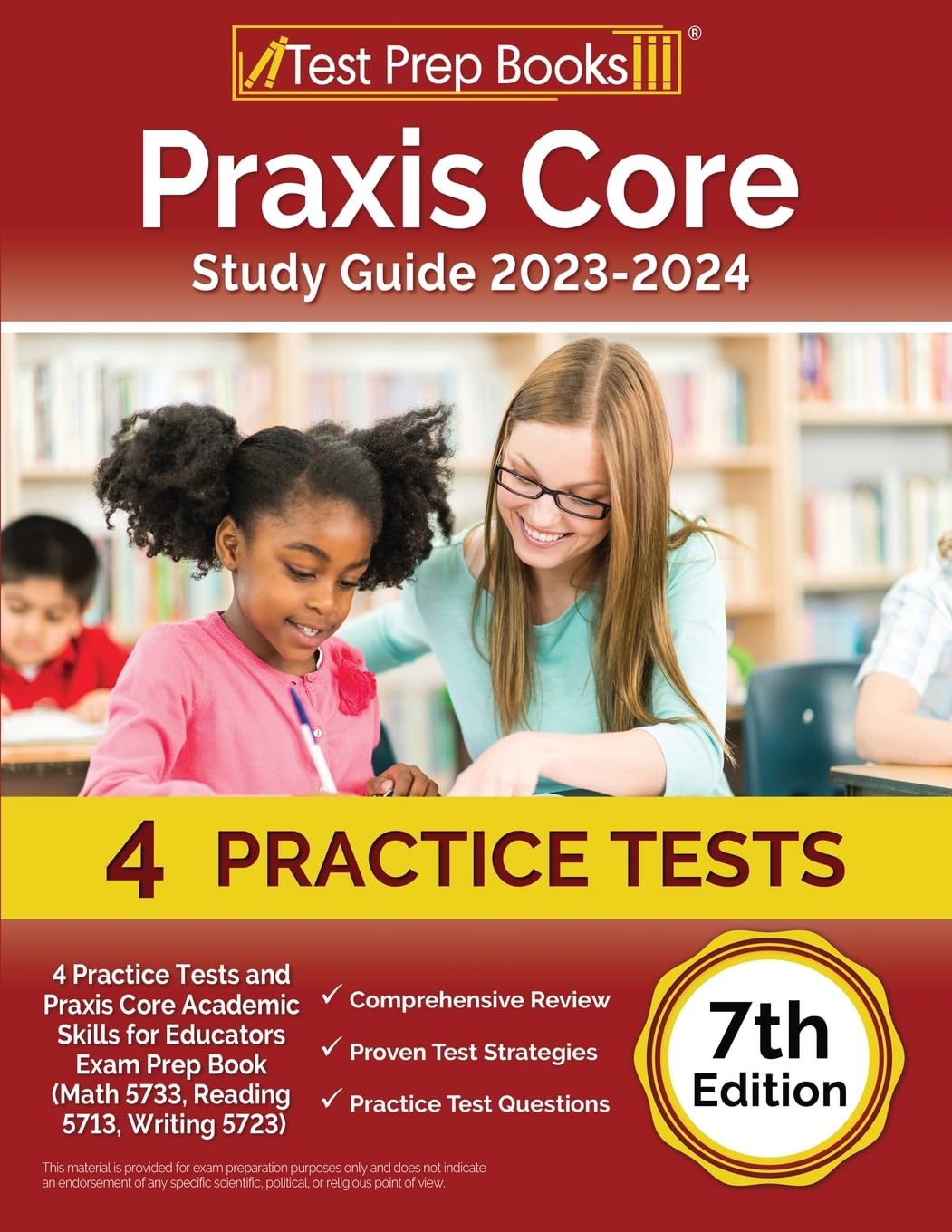 Praxis Core Study Guide 2023-2024: 4 Practice Tests and Praxis Core ...