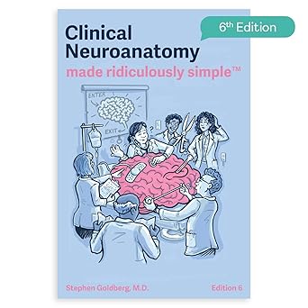 Clinical Neuroanatomy Made Ridiculously Simple: Color Edition: Goldberg ...