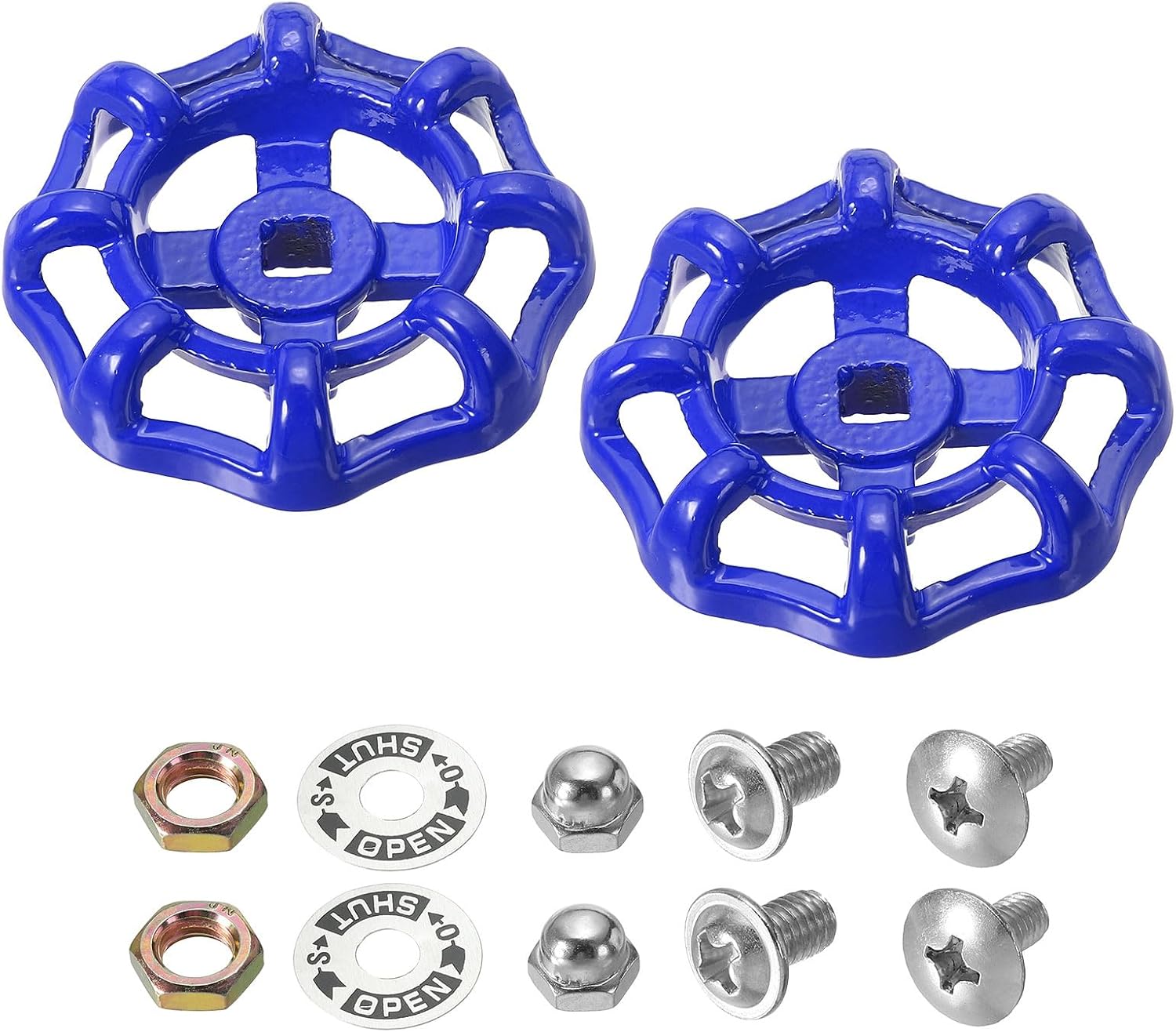 PATIKIL Outside Faucet Handle Square Stem Hole 7x7mm, Cast Steel Faucet ...