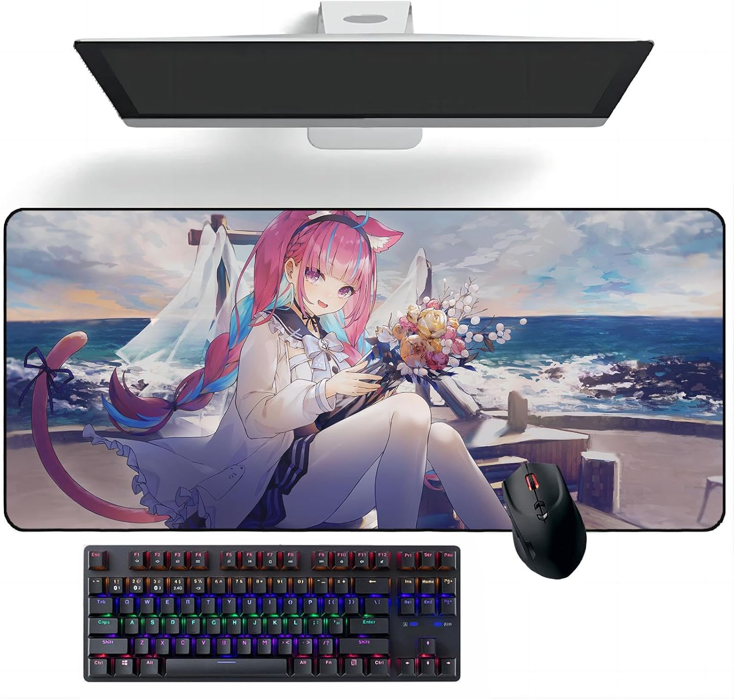 Amazon.com: ZEKYGPP Anime Mouse pad hololive Anime Mouse Pads Deskmat ...