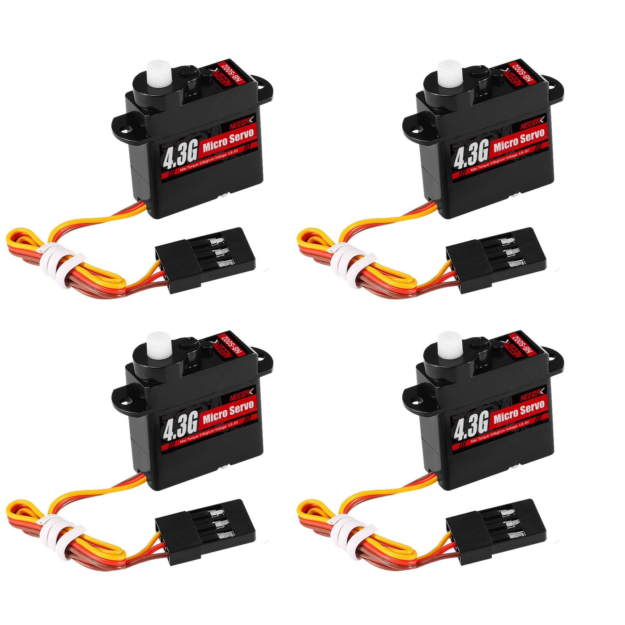 Amazon.com: NEEBRC 4.3G Micro Servo Motor, Mini Servo Motors for Robot ...