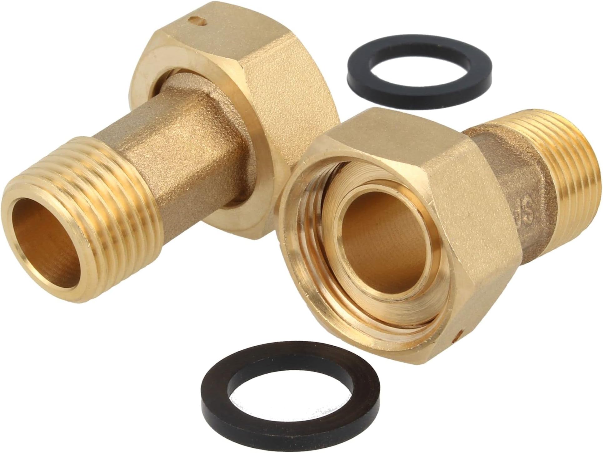 Tecuro Water Meter Fitting 3/4 Inch Union Nut x 1/2 Inch Male Thread (1 ...