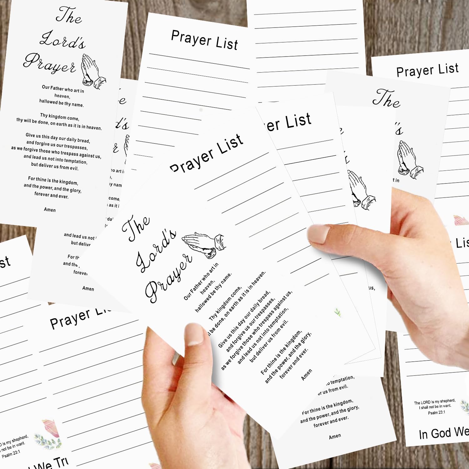 Amazon.com : Faithful Grace Prayer Cards, The Lord’s Prayer Cards, 5.5 ...